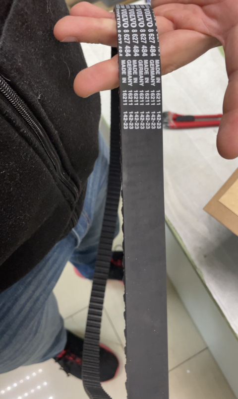 8627484 РЕМЕНЬ ГРМ ЧЗ 142 Volvo | Запчасти на DRIVE2