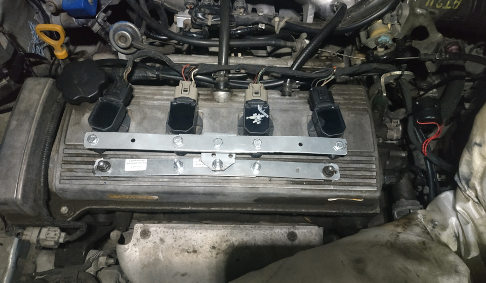 7A-FE LB + ЭБУ от 3S + Форсунки и катушки от 1NZ-FE. Дополнено ...