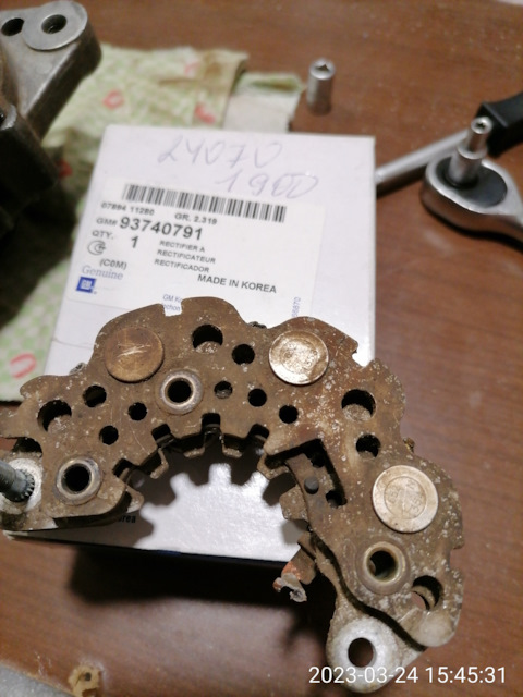 93740791 Диодный мост генератора (DELPHI) GM | Запчасти на DRIVE2