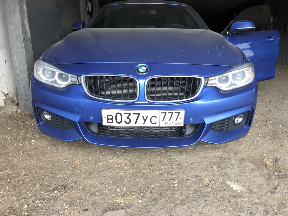 Черные решетки — BMW 4 series Gran Coupe (F36), 2 л, 2015 года ...