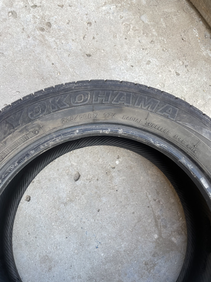 Шины летние Yokohama 225/55 R17 на Subaru Forester (SJ). Б/у | 18 000 ...