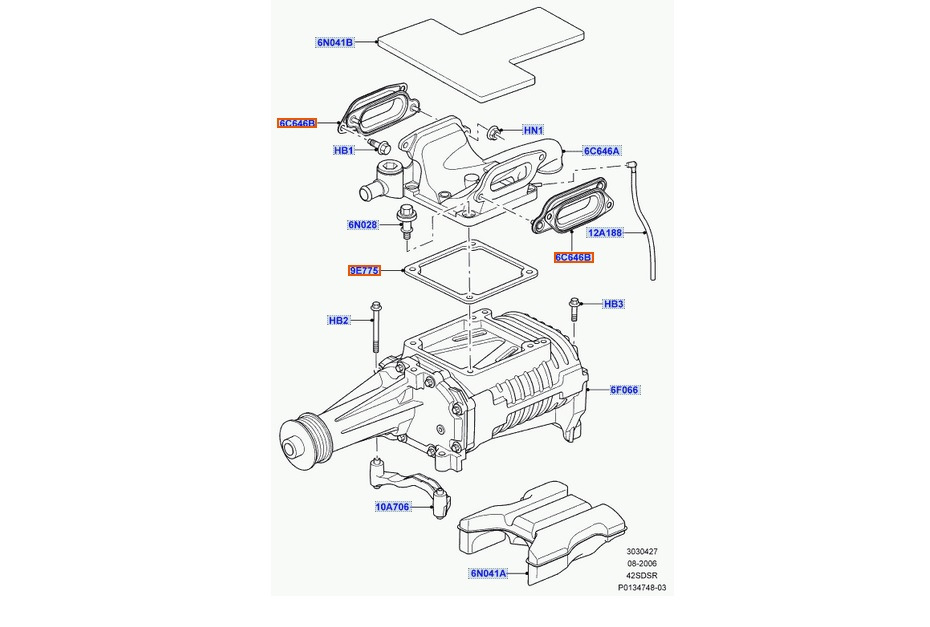 Задний стоп, прокладки чарджера, ТО — Land Rover Range Rover (3G), 4,2 ...