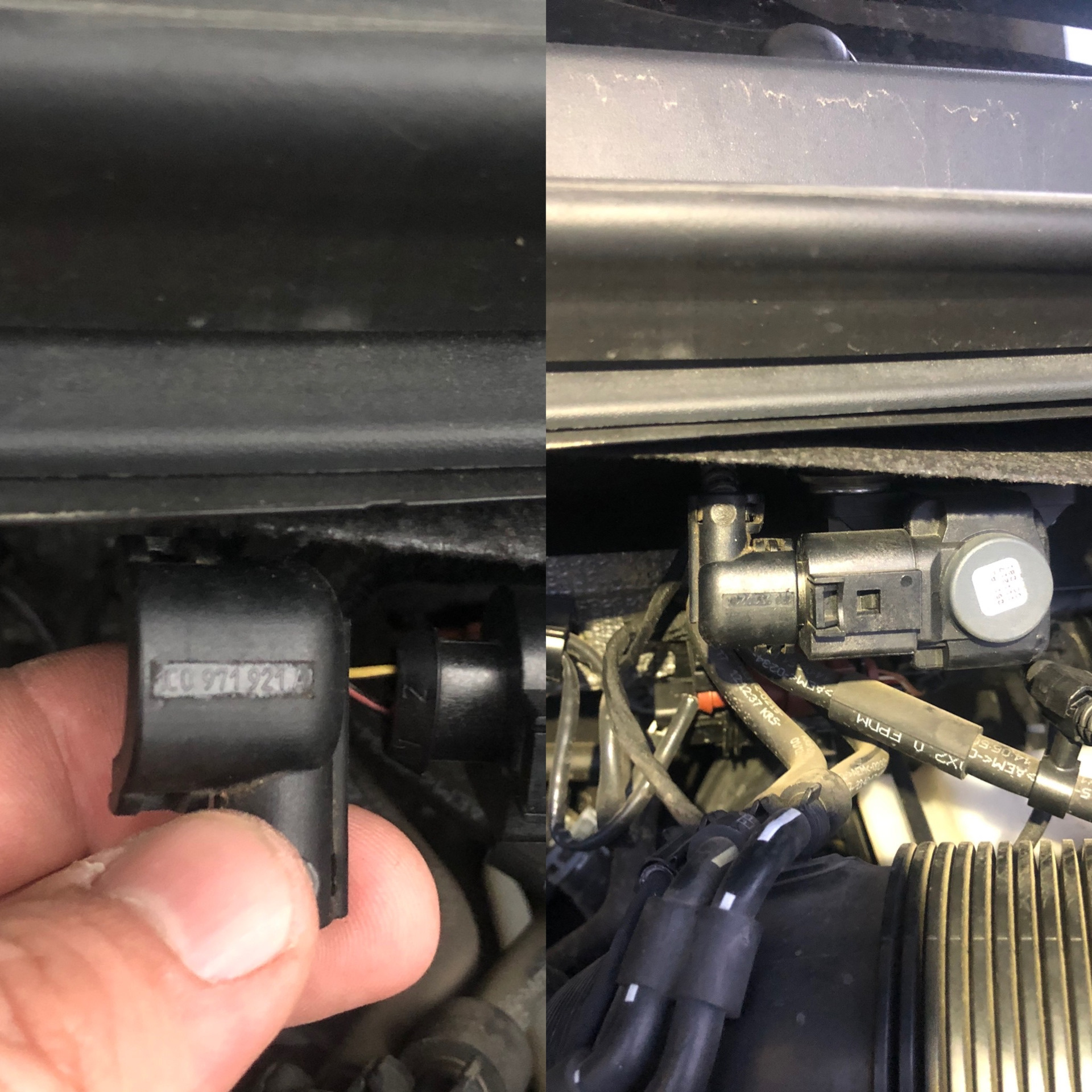 Подкапотные колпачки на разъемы в Tiguan NF — Volkswagen Tiguan (2G), 2 ...