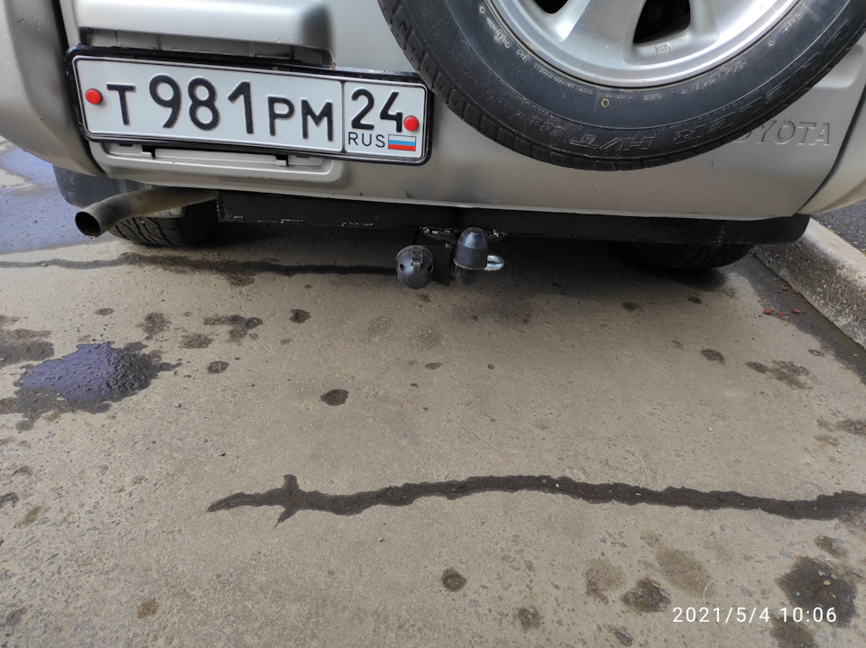Фаркоп — Toyota RAV4 (I), 2 л, 1997 года | аксессуары | DRIVE2