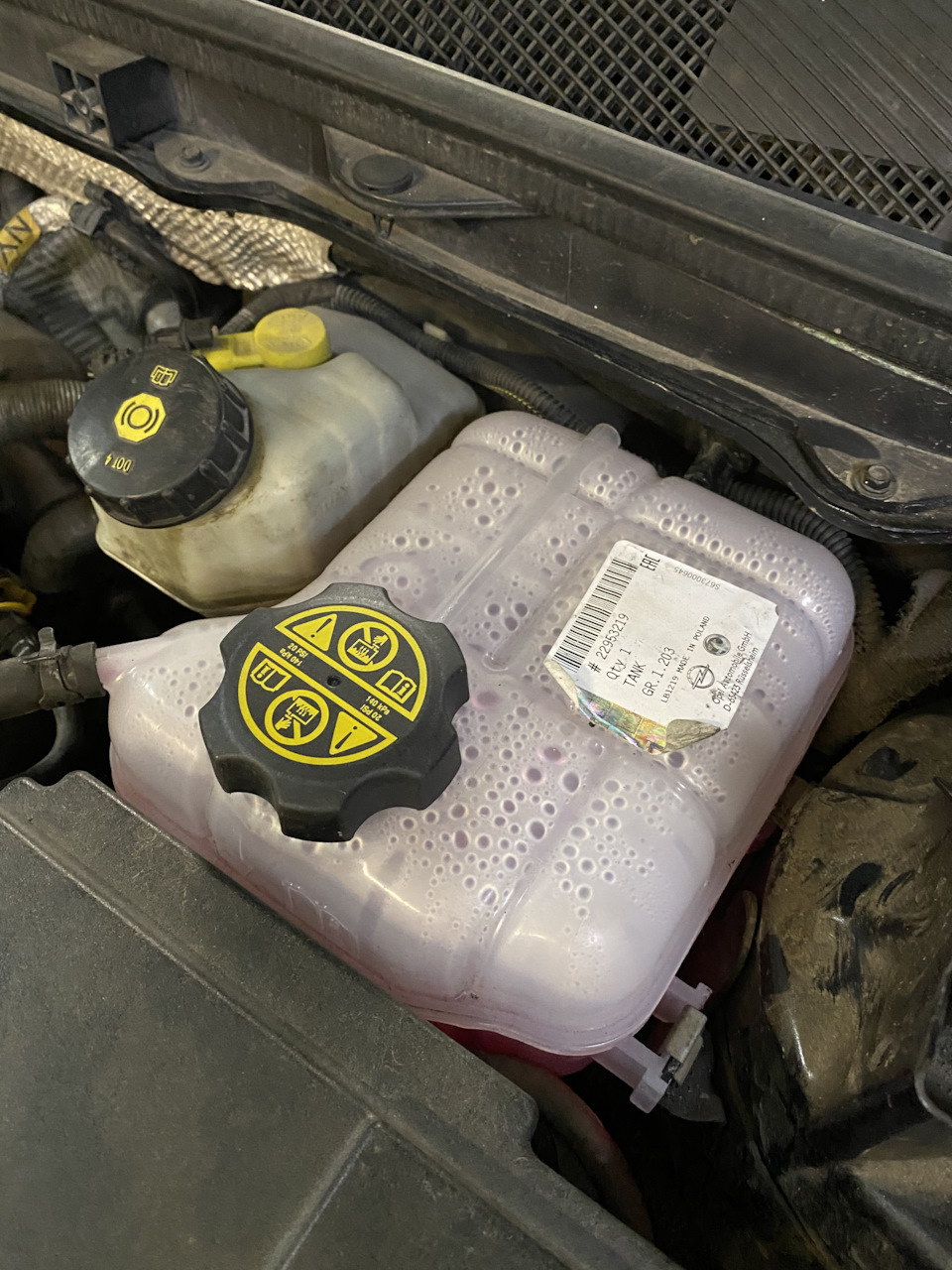 22953219 Бачок расширительный системы охлаждения GM | Запчасти на DRIVE2