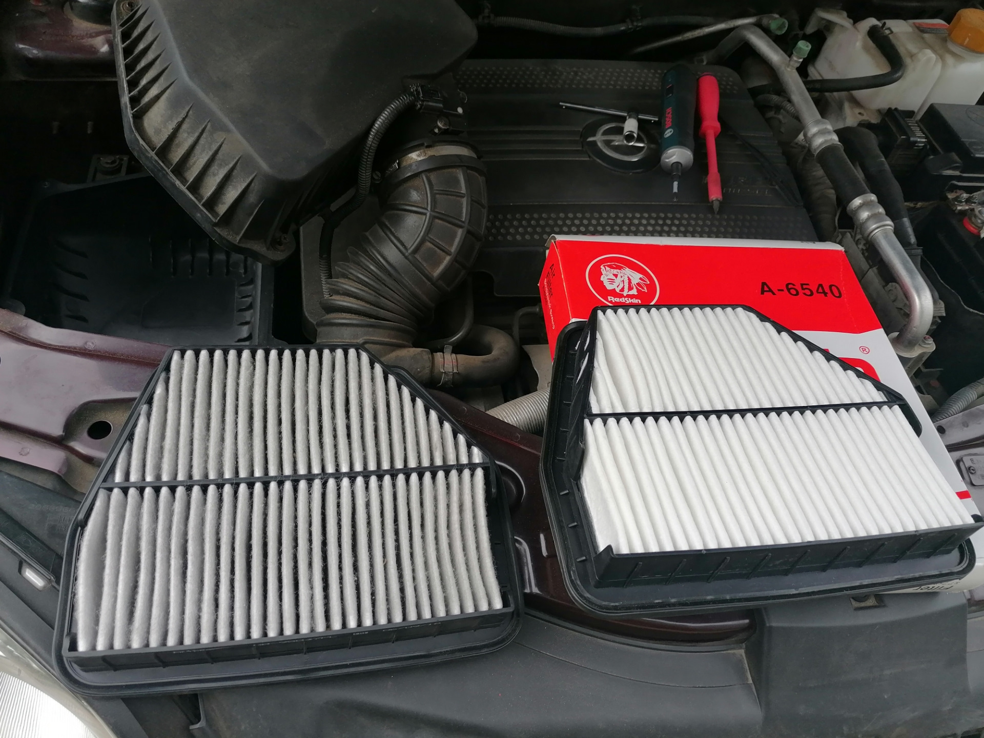 Заменил воздушный фильтр — Opel Antara, 2,2 л, 2014 года | плановое ТО ...