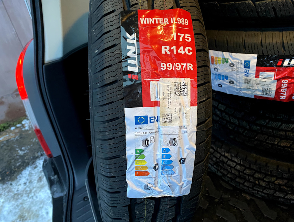 Зимняя резина 175 R14C — Toyota Probox, 1,5 л, 2020 года | шины | DRIVE2