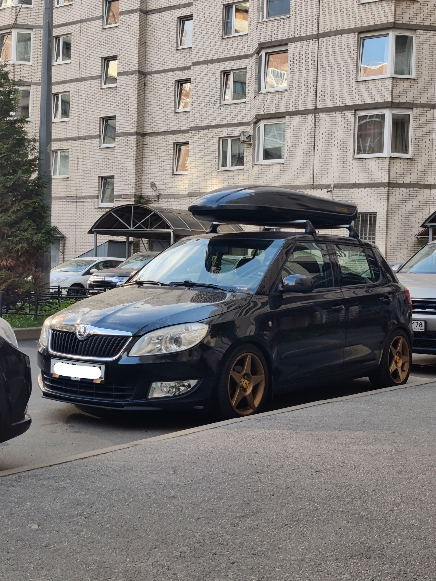 Задние пружины от Jom вместо TA technix — Skoda Fabia Mk2, 1,6 л, 2013 ...