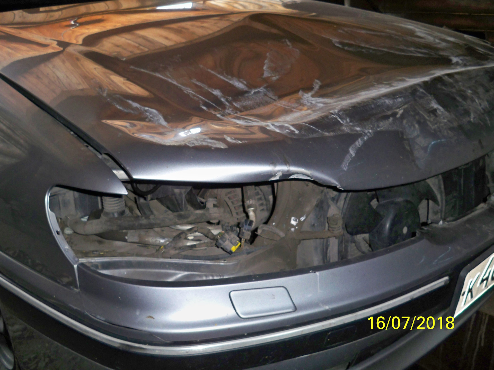 Бампер передний — Peugeot 406, 1,8 л, 2003 года | ДТП | DRIVE2