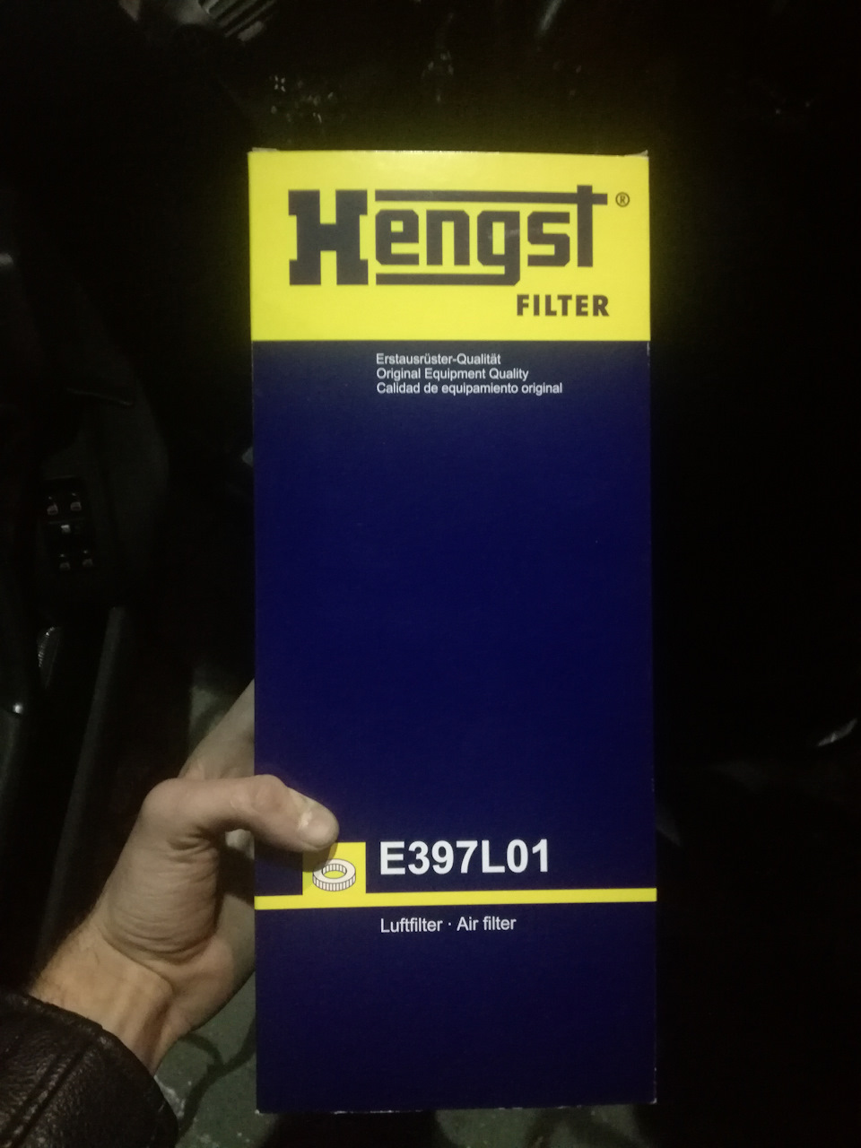 E397L01 Патрон воздушного фильтра HENGST | Запчасти на DRIVE2