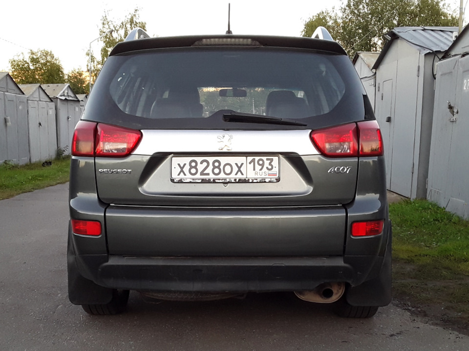 #10 [09/22] Задние брызговики Autofamily — Peugeot 4007, 2,4 л, 2008 ...