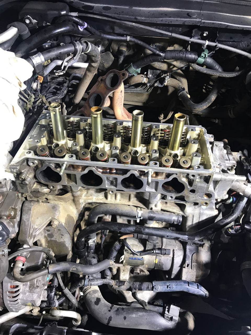 Серьезный подход! Замена прокладки ГБЦ — Honda Accord (7G), 2,4 л, 2005 ...