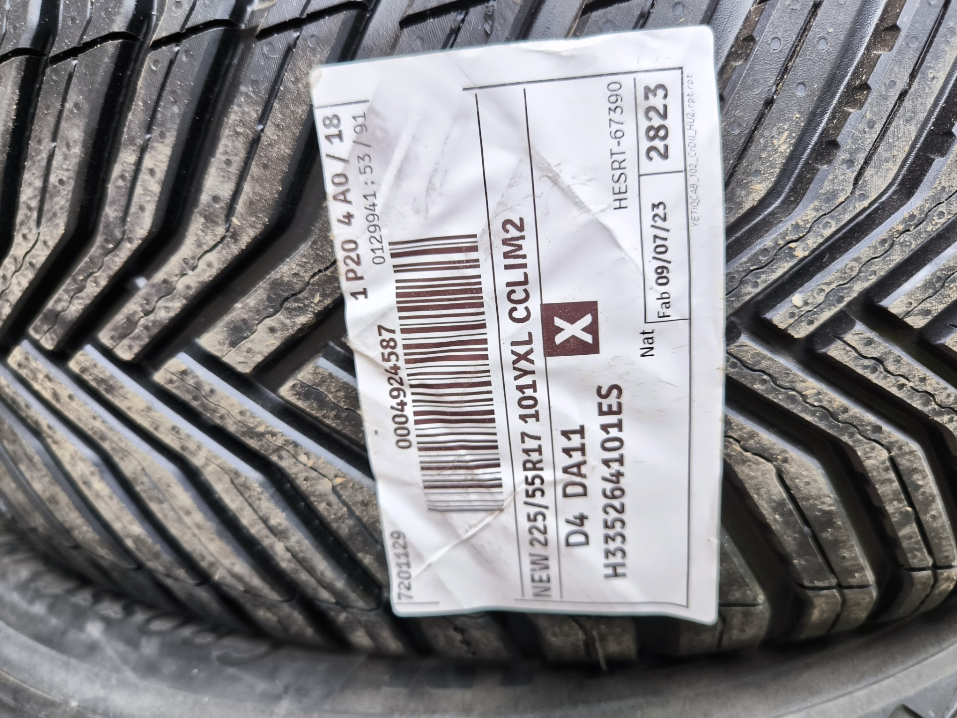 Шины, всесезонка MICHELIN 225/55 R17 CROSSCLIMATE 2 XL 101Y ...