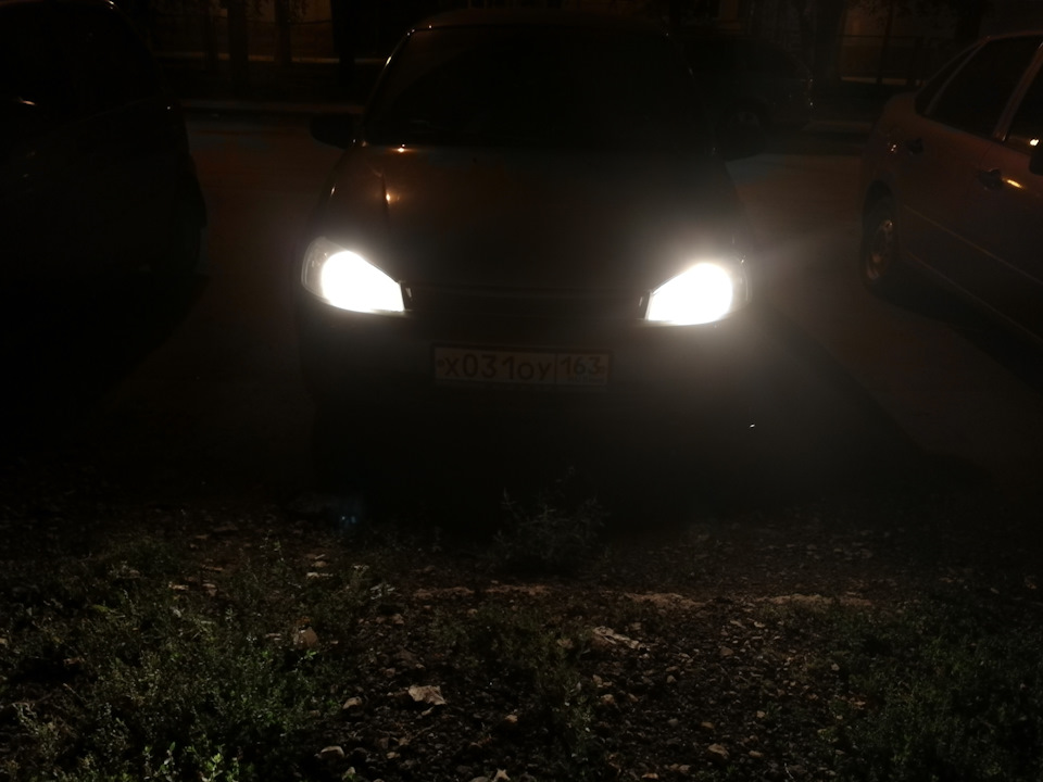 Замена габаритов и дальних — Lada Калина хэтчбек, 1,6 л, 2008 года ...