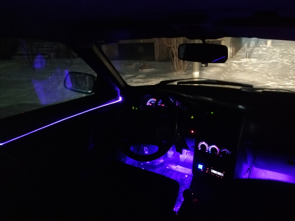 RGB оптоволоконная подсветка дверных карт — DRIVE2
