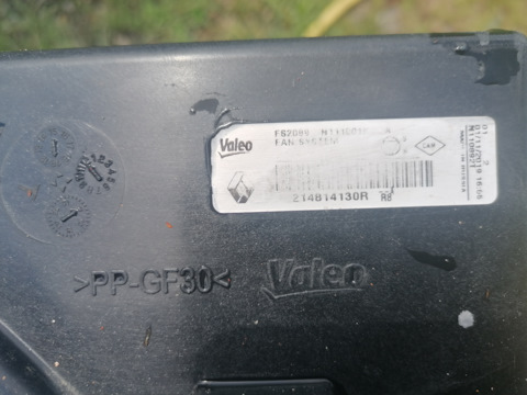 214814130R Вентилятор сод с кожухом RENAULT | Запчасти на DRIVE2