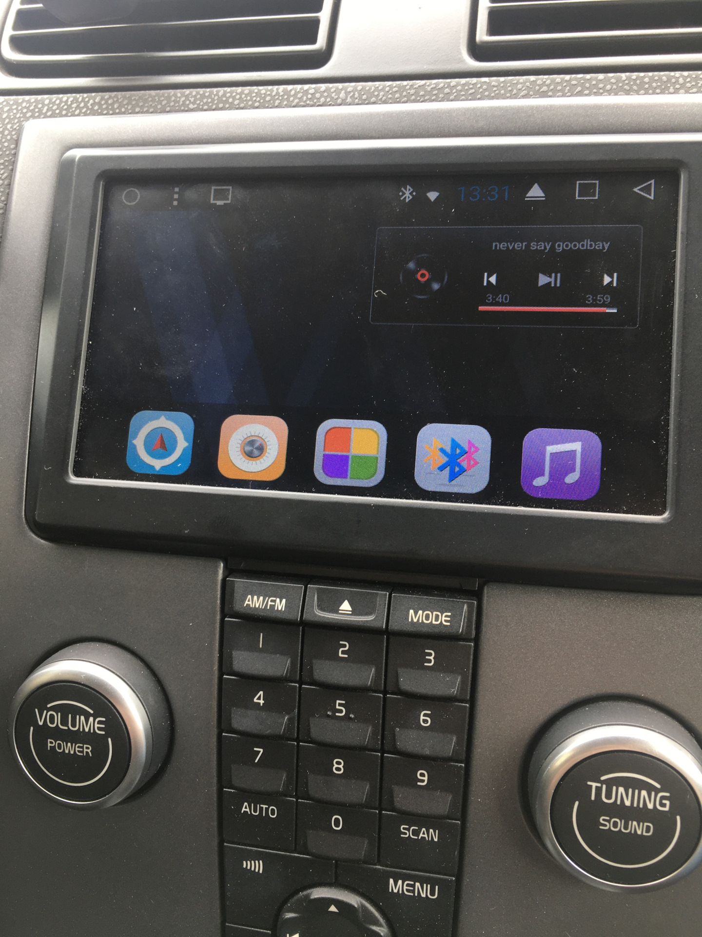 #20 Установка Headunit Bluepower BLP-990A (Android 7.1) — Volvo C30, 2,4 л, 2007 года ...