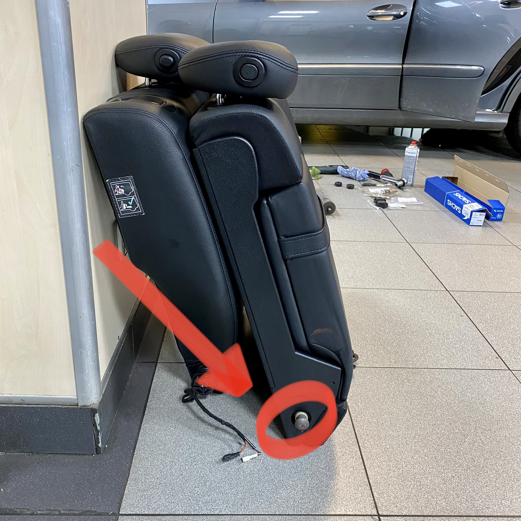 Задние аморты — Mercedes-Benz E-Class Estate (S211), 3 л, 2008 года ...