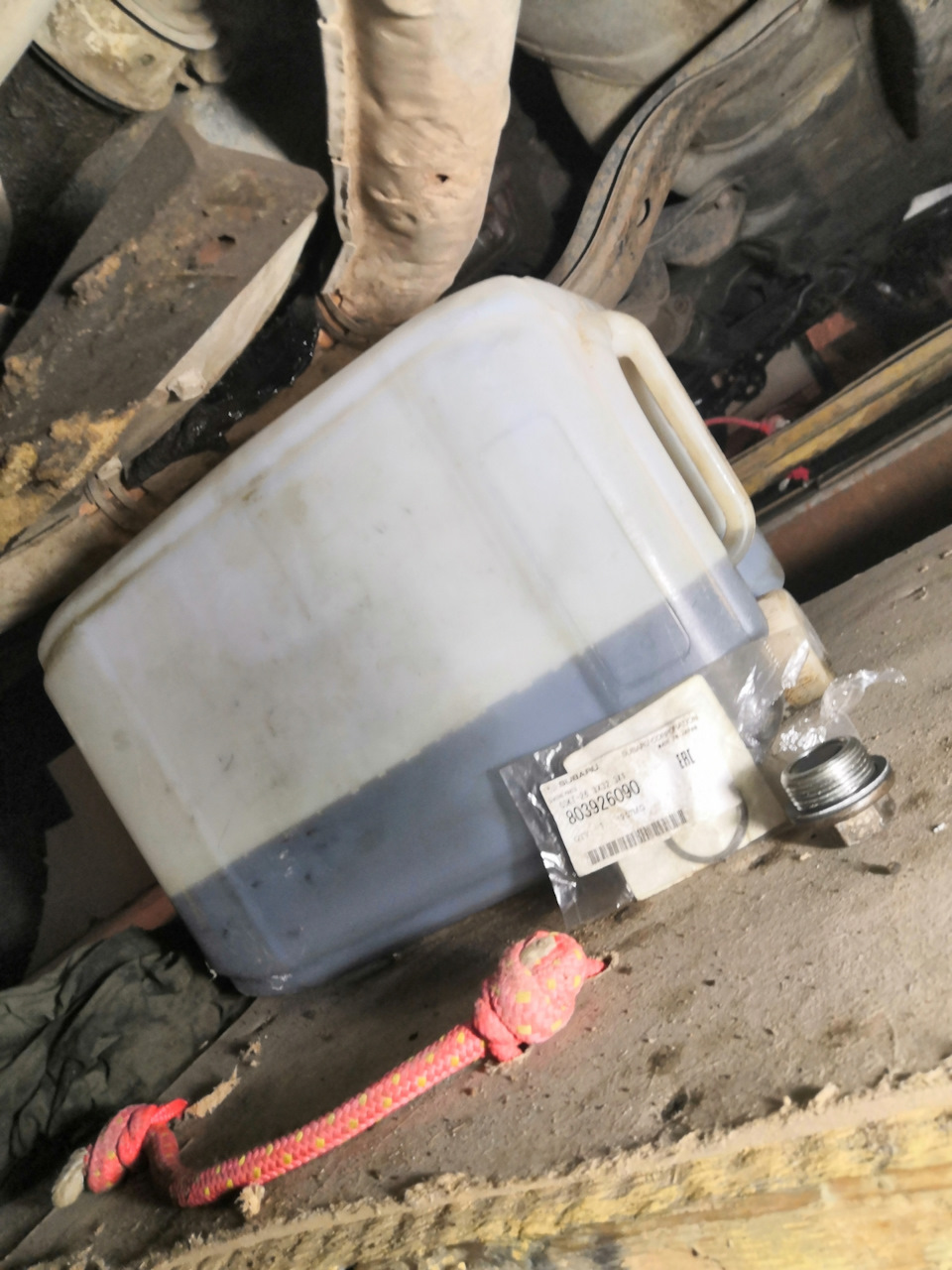 803926090 Пробка переднего дифференциала прокладка сливной SUBARU ...