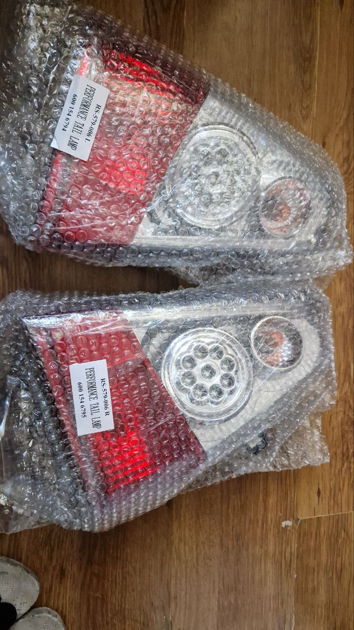 Новые "тюнинг" задние фонари — Dacia Logan (1G), 1,4 л, 2005 года ...