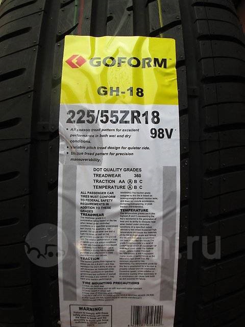 Летняя китайская резина GoForm Zonda GH-18 225/55R18 спустя сезон ...