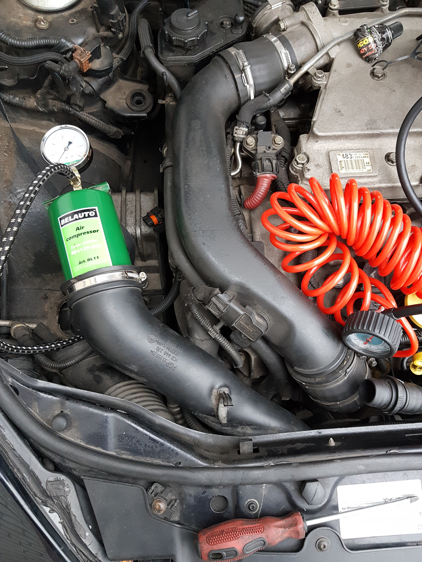 Опрессовка впуска — Opel Vectra C OPC, 2,8 л, 2006 года | своими руками ...