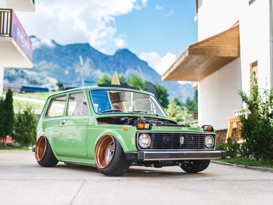 #stanceniva нашумела на Grounded_event 2018 — Lada 4x4 3D, 1,8 л, 1984 ...
