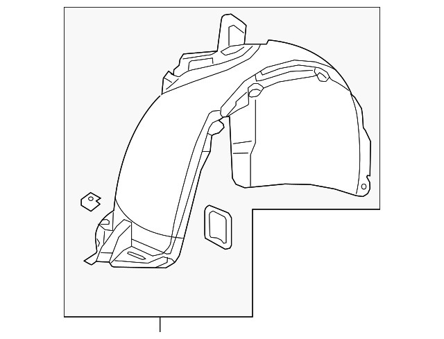 5NA805911AD Подкрылок передний левый Volkswagen Tiguan VAG | Запчасти ...