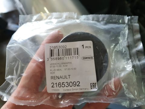 21653092 Заглушка, ось коромысла-монтажное отверстие CORTECO | Запчасти ...