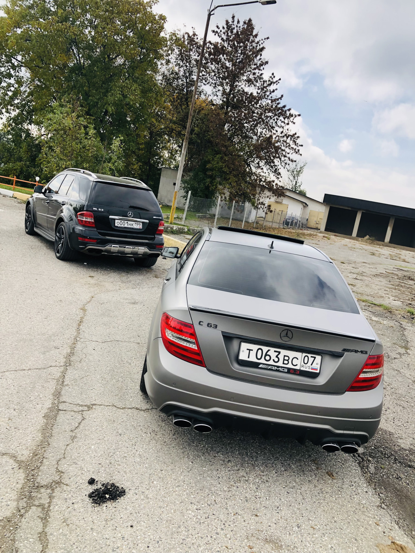 ML63 AMG + C63 AMG PP — Mercedes-Benz ML 63 AMG (W164), 6,2 л, 2008 ...