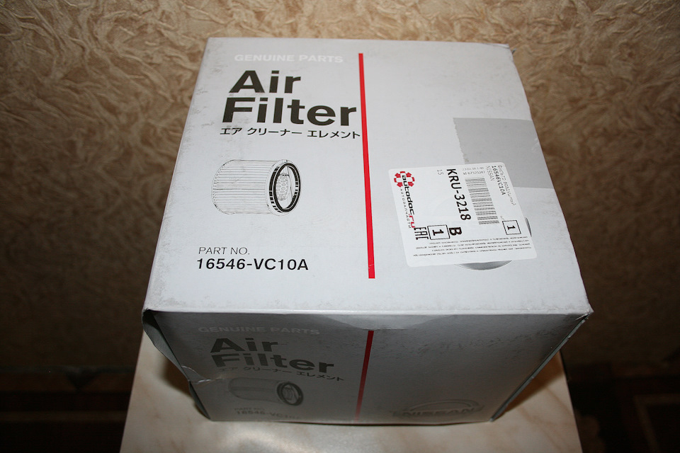 Фильтр воздушный. — Nissan Patrol (Y61), 3 л, 2009 года | плановое ТО ...