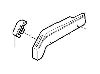 39973539 Seat Trim Panel (Right, Rear, Oak, Interior code: C080, C981 ...