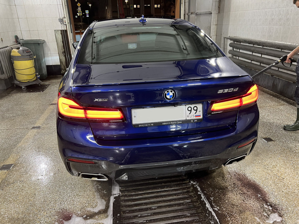 Спойлер на багажник и под передний бампер — BMW 5 series (G30), 3 л ...