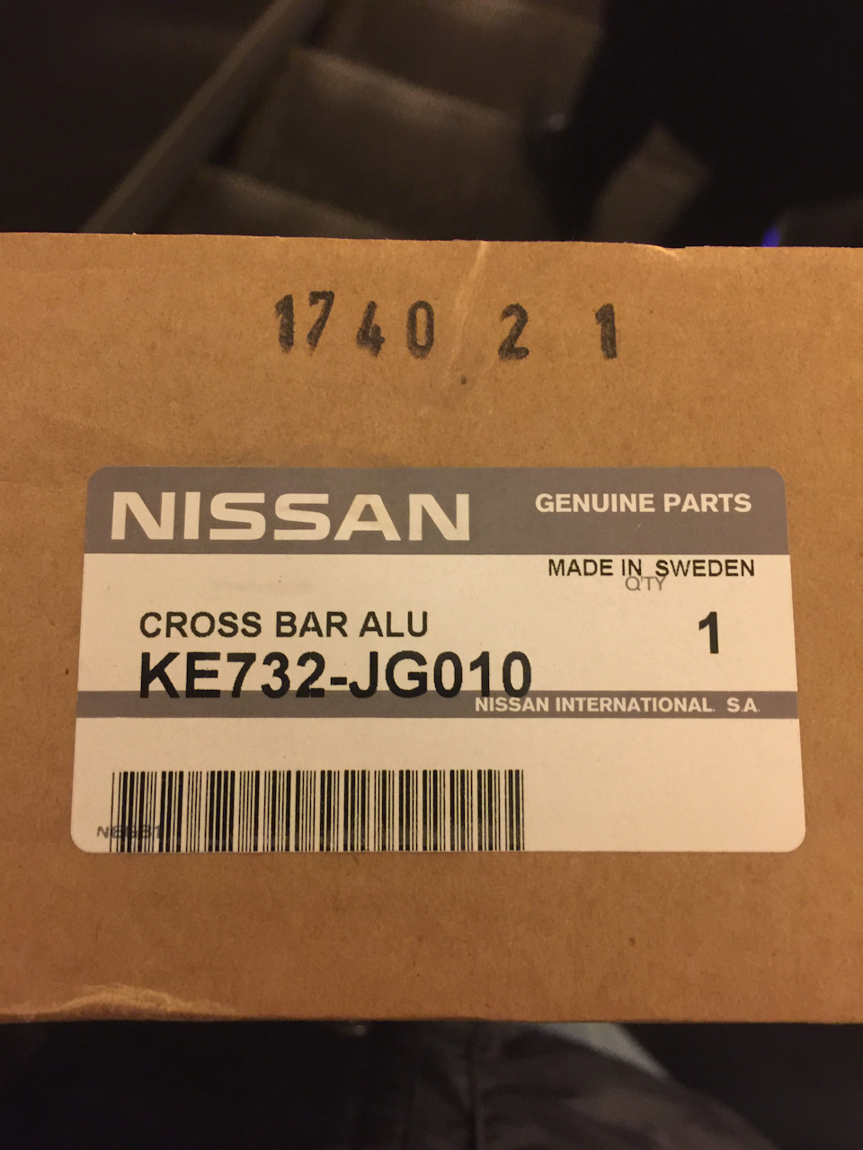Оригинальные поперечины крыши — Nissan X-Trail II (t31), 2 л, 2012 года ...