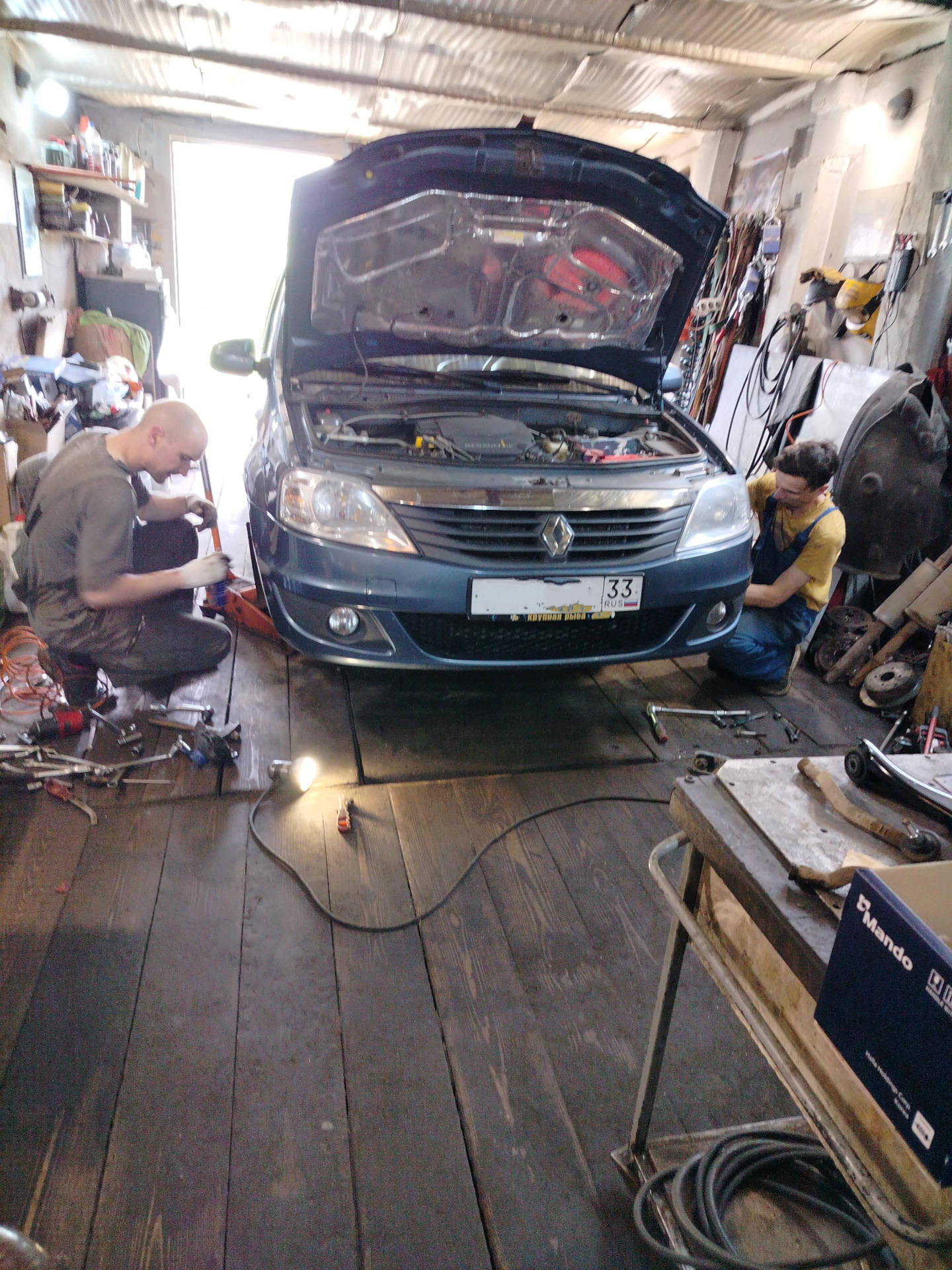 Передняя подвеска — Renault Logan (1G), 1,6 л, 2010 года | поломка | DRIVE2