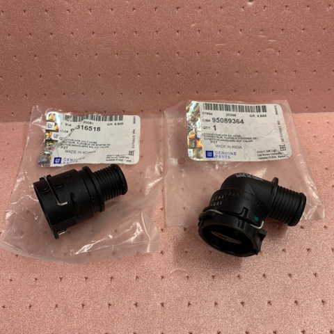 95089364 Фитинг впускной трубки обогревателя GM | Запчасти на DRIVE2