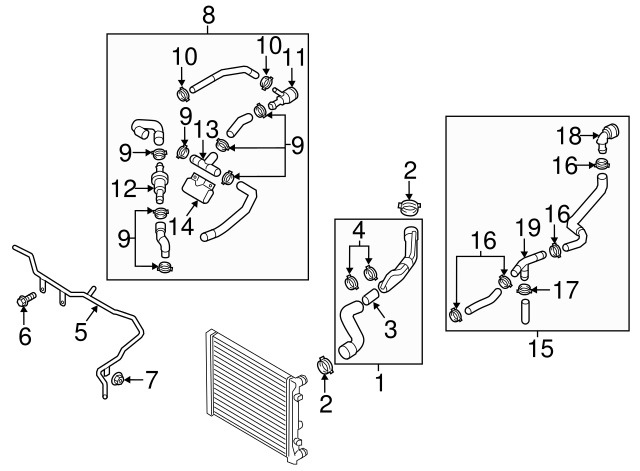 N90760601 Тройник системы охлаждения / 91~ VAG | Запчасти на DRIVE2