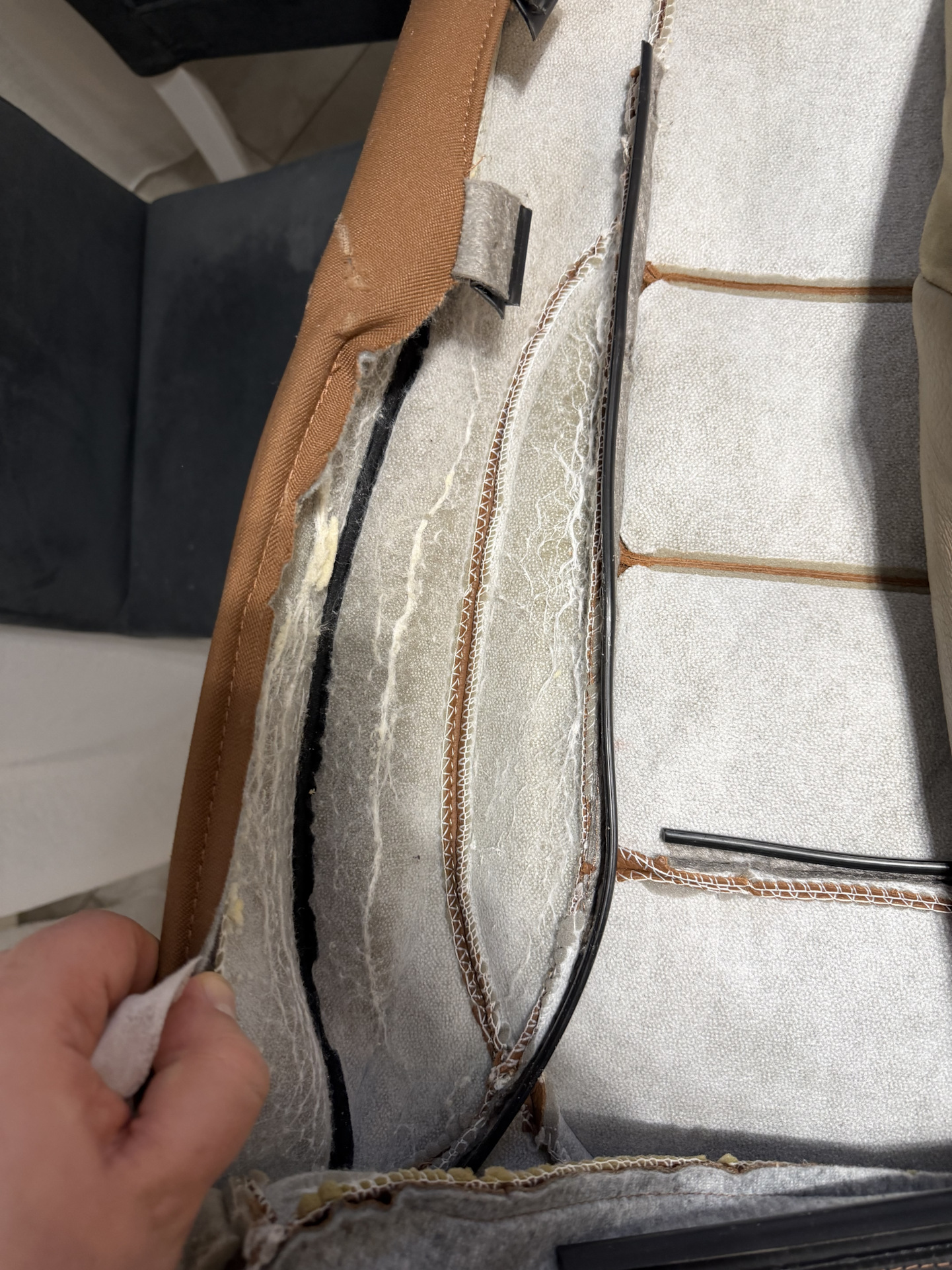 #74 — Шкурки сидений и зеркал (ПРОДАМ) — Mercedes-Benz GLS (X166), 3 л ...