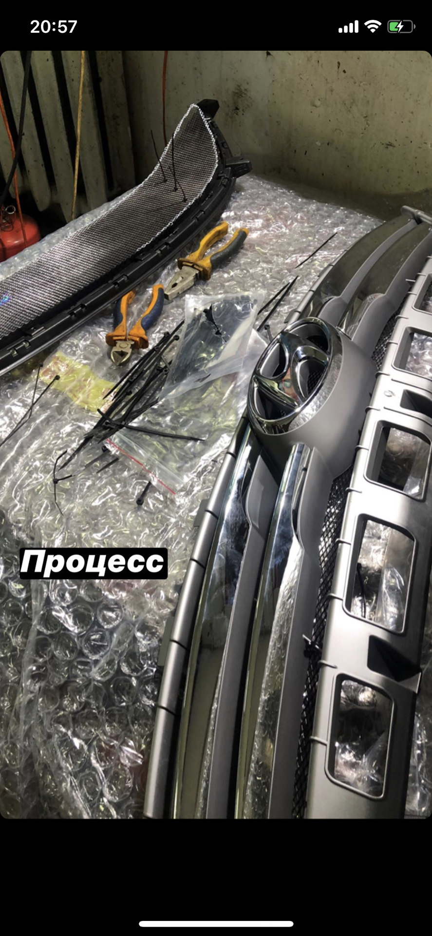 Бампер GDI с двойной решеткой «прощай солярис» — Hyundai i40, 1,7 л ...