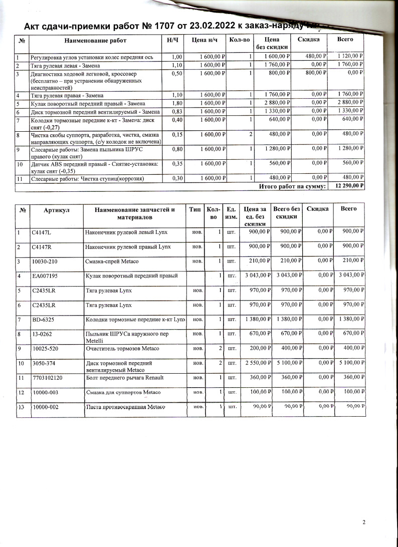 7703102120 Болт М10Х1,25-52 RENAULT | Запчасти на DRIVE2