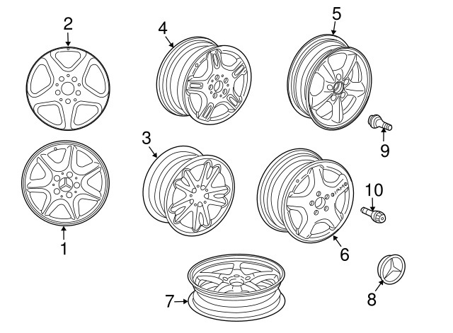 A0004000313 Клапан колеса Mercedes | Запчасти на DRIVE2