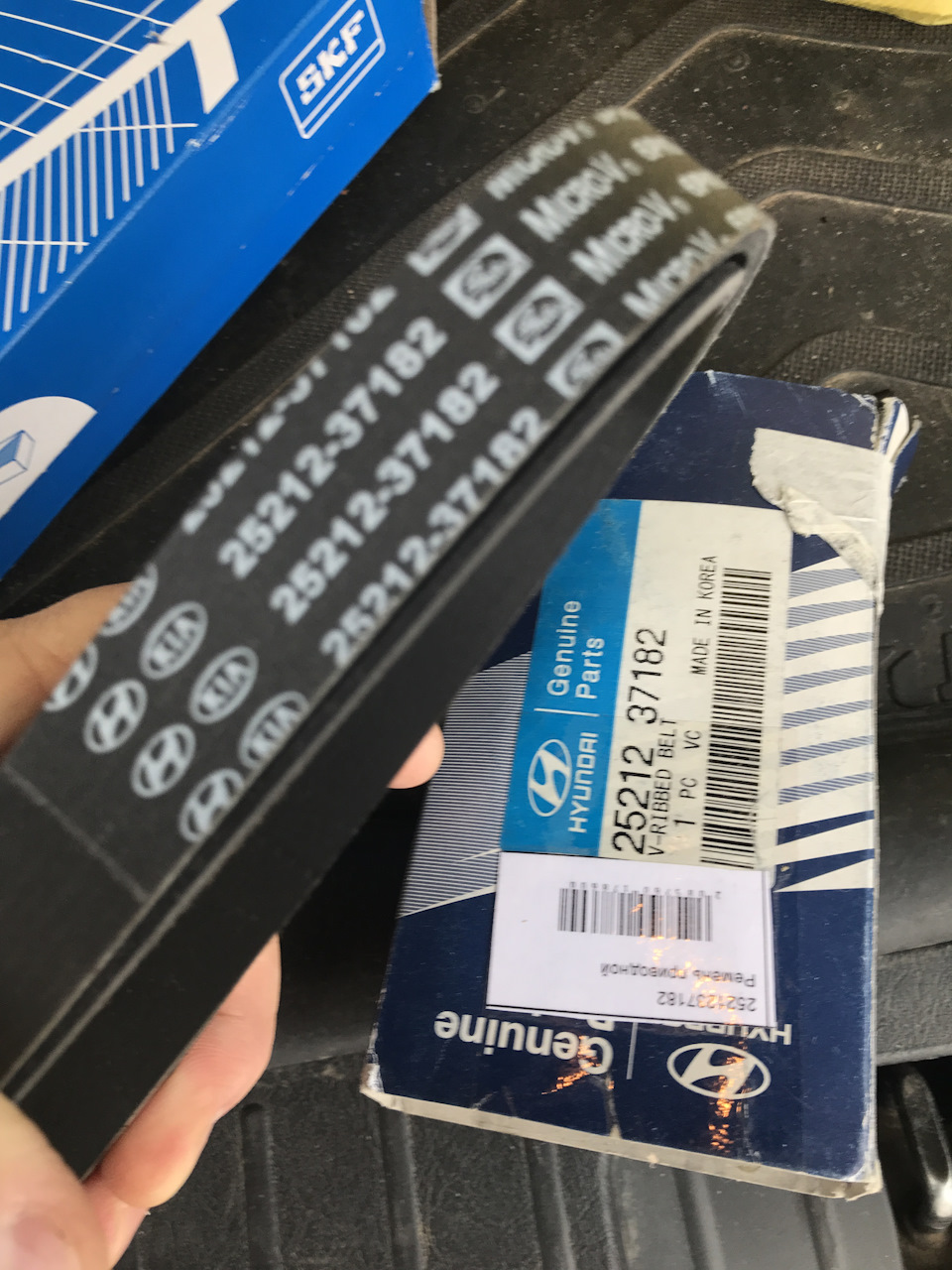 Замена ГРМ, роликов, помпы, насоса ГУРа. — Hyundai Tucson (JM), 2,7 л ...