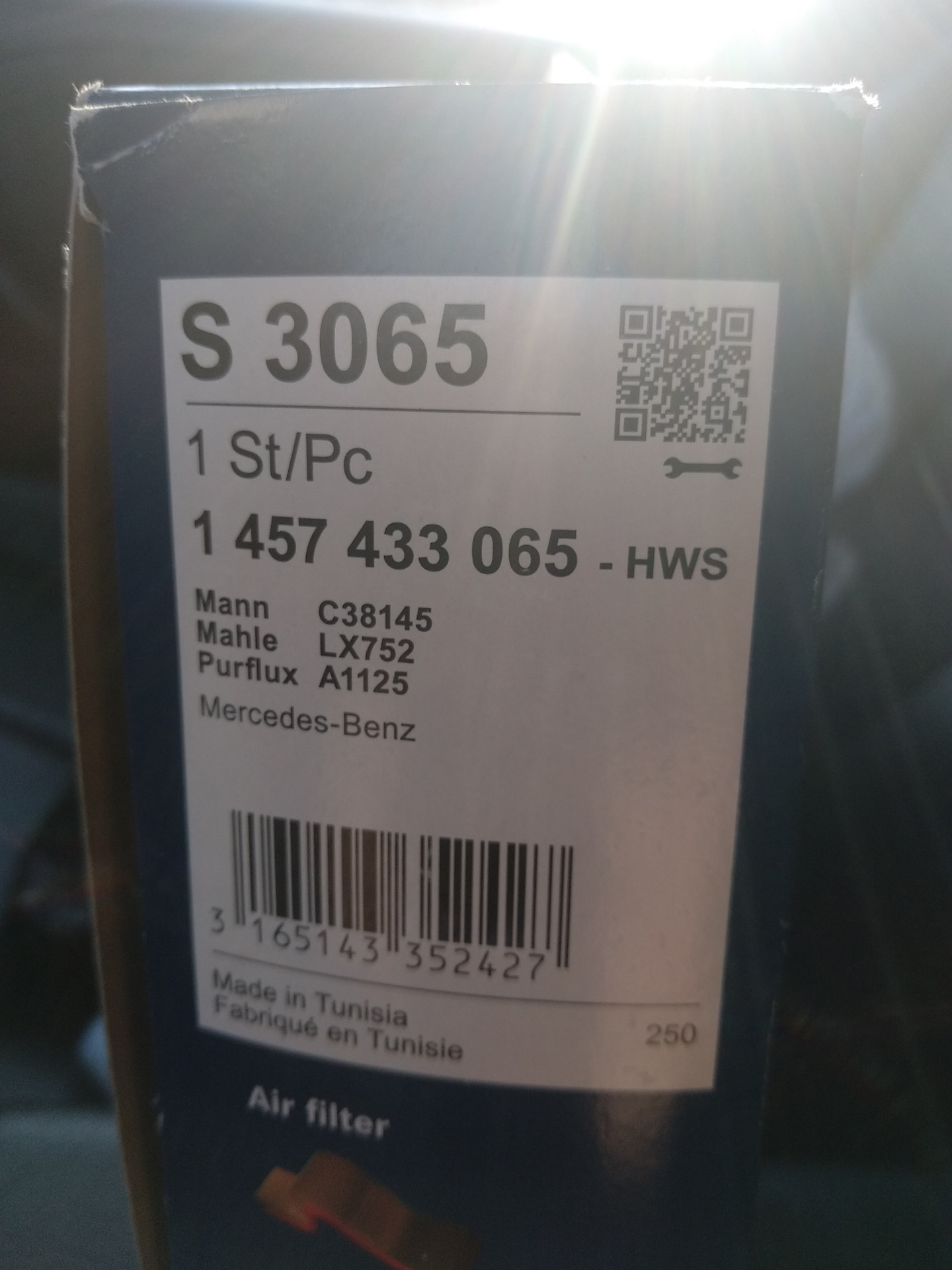 16. Замена воздушного фильтра. — Mercedes-Benz M-Class (W163), 2,7 л ...