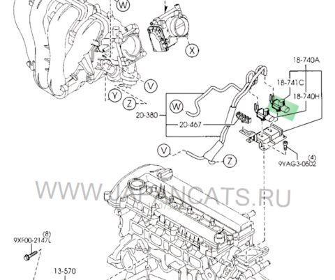 LF1518741 Клапан электоромагнитный Mazda | Запчасти на DRIVE2