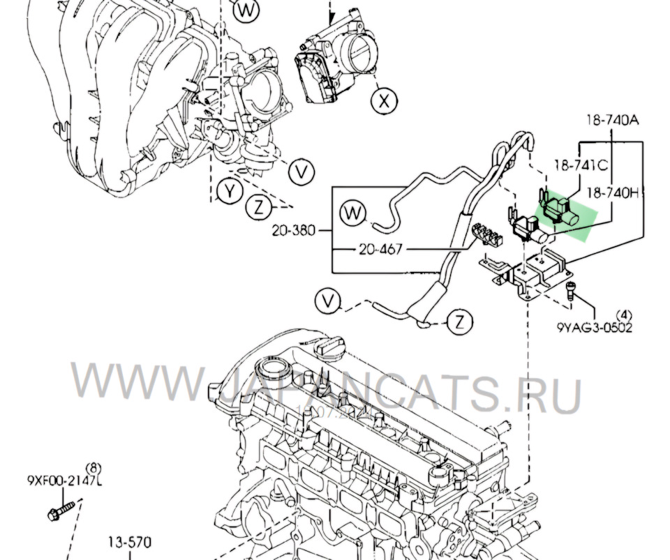 LF1518741 Клапан электоромагнитный Mazda | Запчасти на DRIVE2