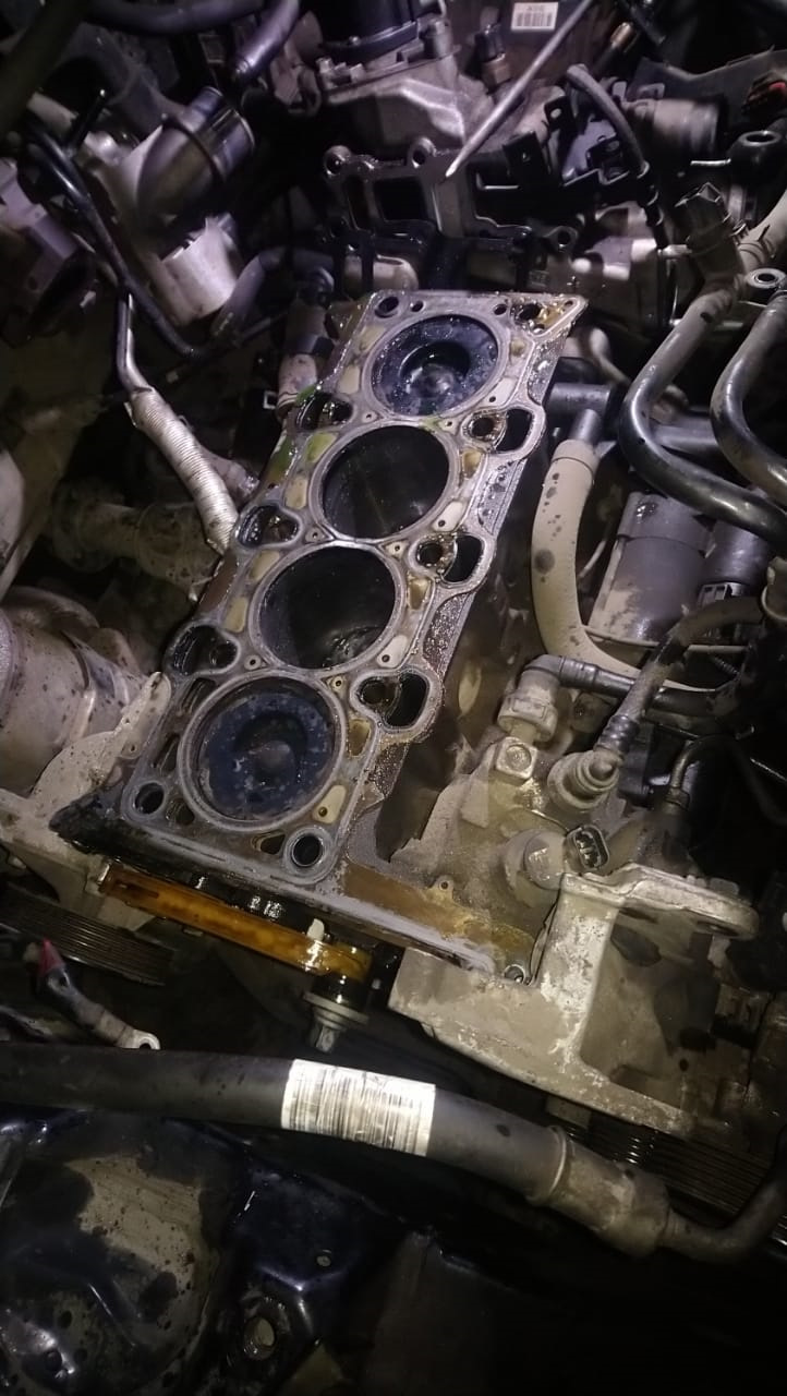 Замена прокладки ГБЦ Sorento XM — KIA Sorento (2G), 2,2 л, 2010 года ...