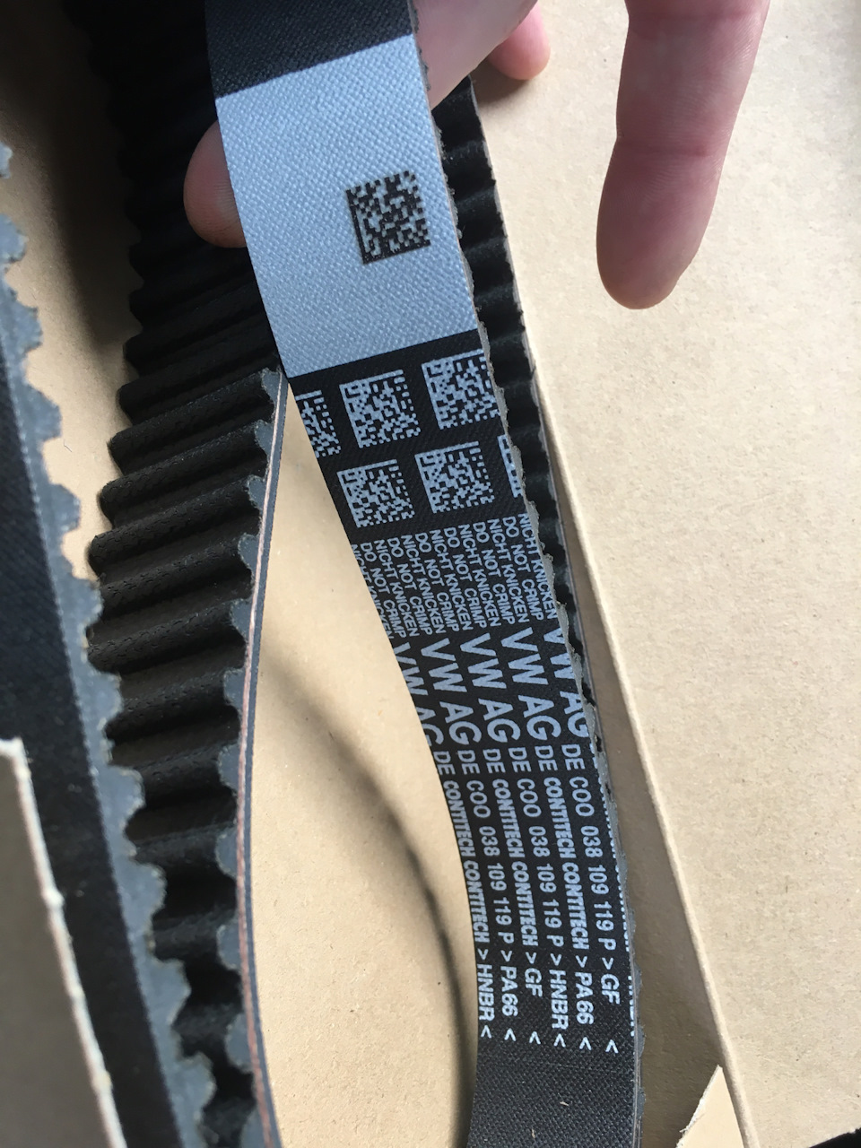 038109119P Ремень зубчатый VAG | Запчасти на DRIVE2