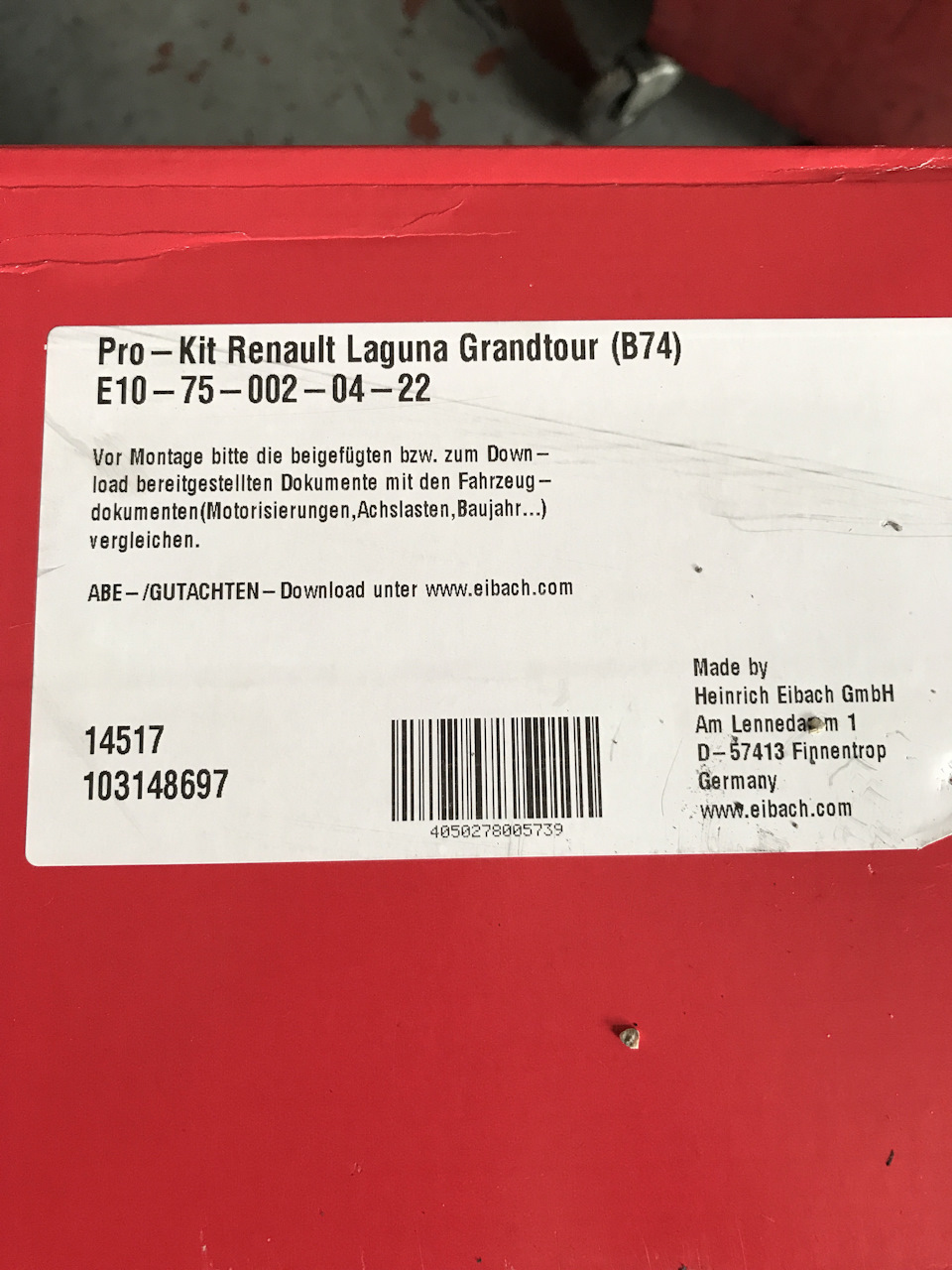 Eibach — Renault Laguna II, 2,2 л, 2006 года | тюнинг | DRIVE2