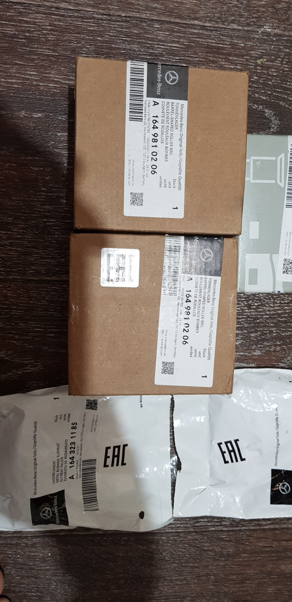 A1649810206 Подшипник с бочкообразн. ролик. ступицы Mercedes | Запчасти ...