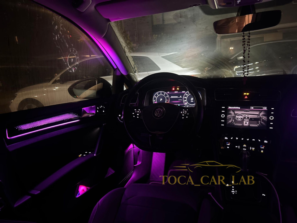 Подсветка салона Ambient Light VW Golf 7 на Volkswagen Golf Mk7. | 35 ...
